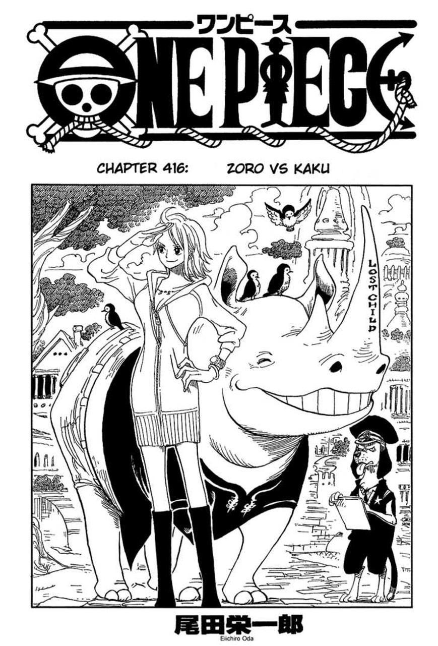 One Piece - Ch.416 - Zoro vs Kaku - Mangaread